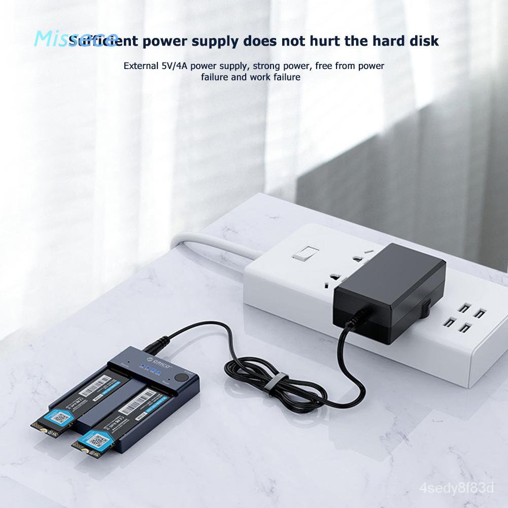 JPav MisseceORICO Dual Bay M.2 NVMe SSD Docking Station 10Gbps USB 3. 1 ...