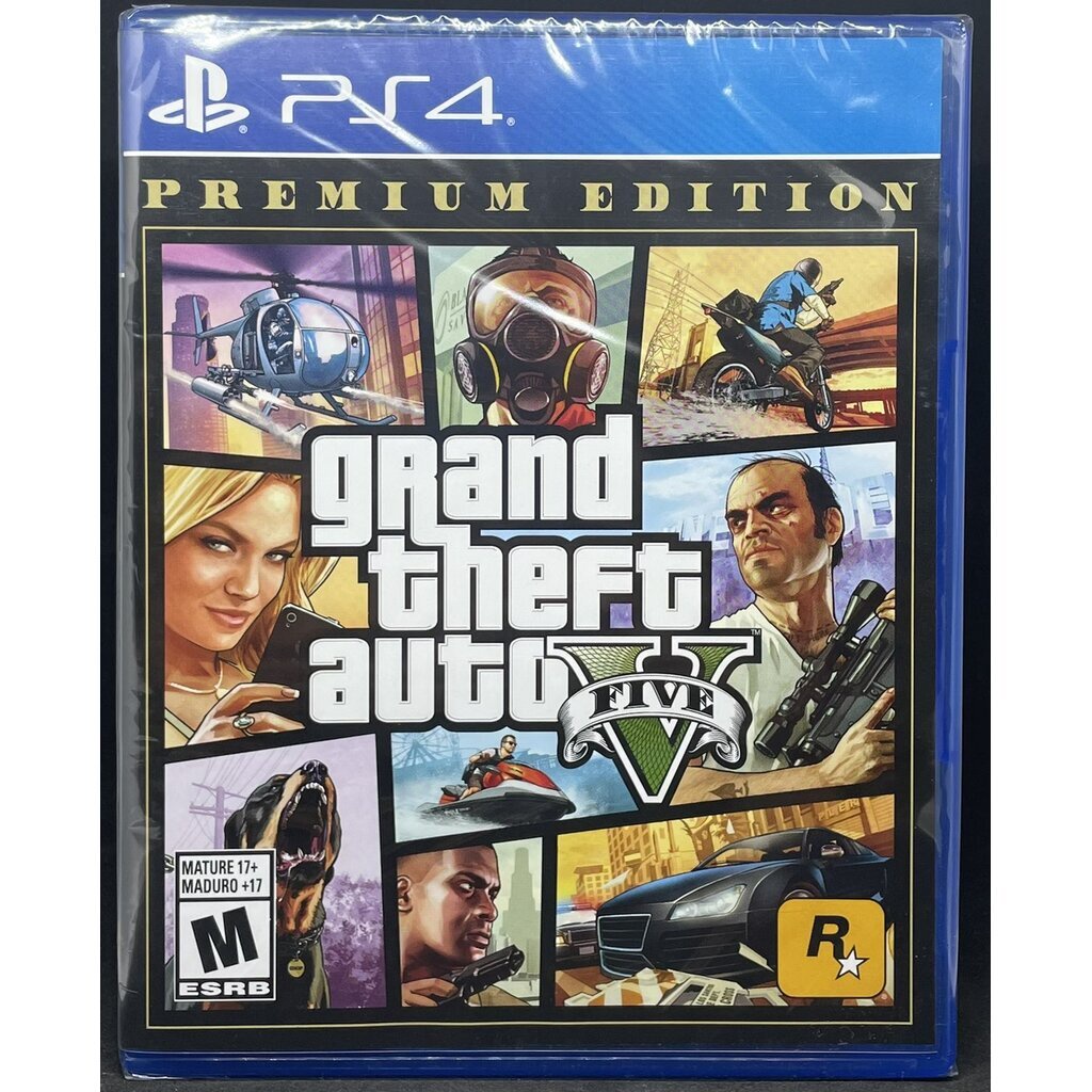 GTA V Grand Theft Auto V PS4 Games Premium Edition มือ 1 New [แผ่นเกมส์ ...