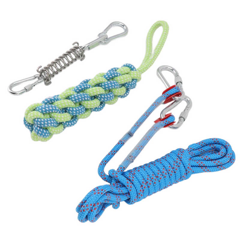 Dog Bungee Rope Spring Pole Dog Rope Toy Rust Protection for Outdoor ...