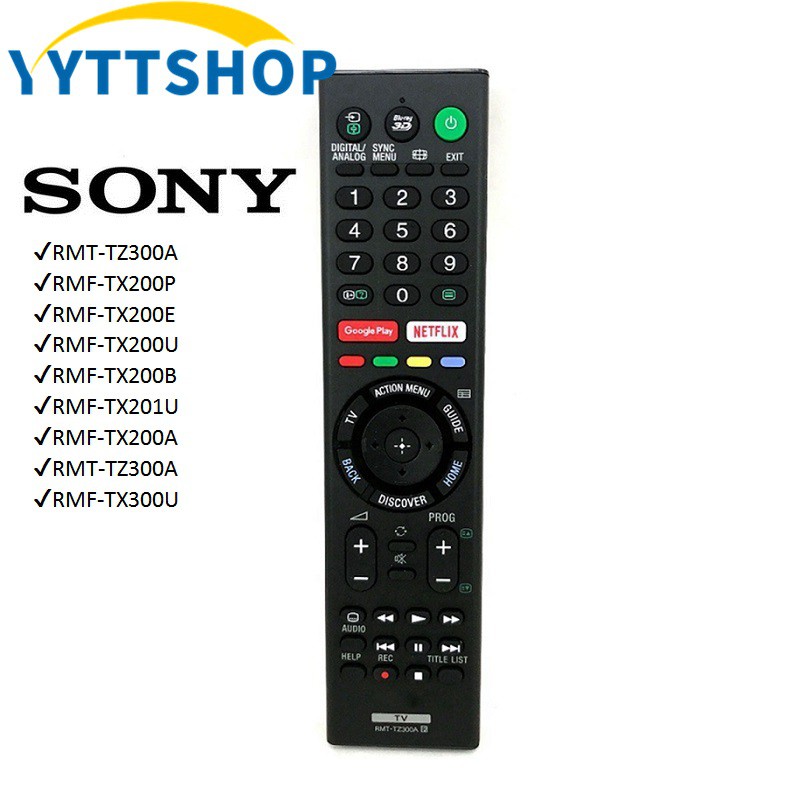 TV Remote Control For Sony TV RMT-TZ300A RMF-TX200P RMF-TX200E RMF ...