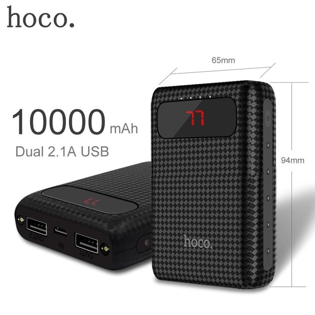 HOCO B20 Powerbank แบตสำรองมือถือ ความจุ 10000 Mah ขนาดพกพากระทัดรัด ...
