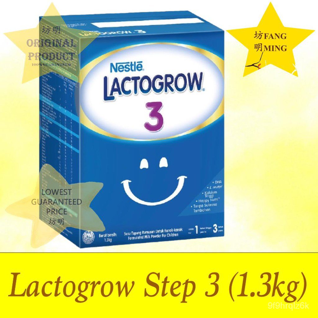 Nestle Lactogrow 3 Milk Powder (1.3kg)Exp 11/2022 (1.8kg)Exp:12/2022 ...