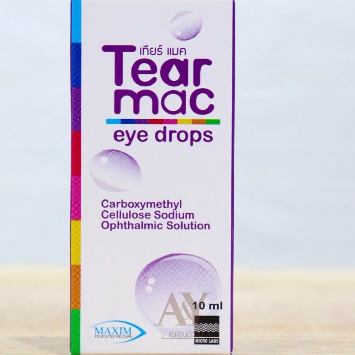 น้ำตาเทียม เทียร์แมค Tear mac Eye Drops Carboxymethyl Cellulose Sodium Ophthalmic Solution ขนาด ...