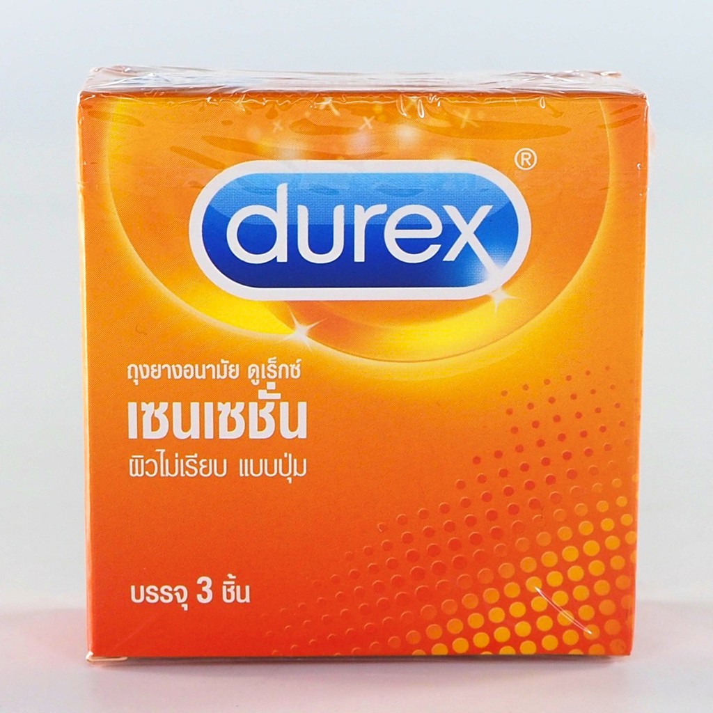 Durex Sensation ดูเร็กซ์ เซนเซชั่น 52 มม. (3 ชิ้น /1 กล่อง) | Shopee Thailand