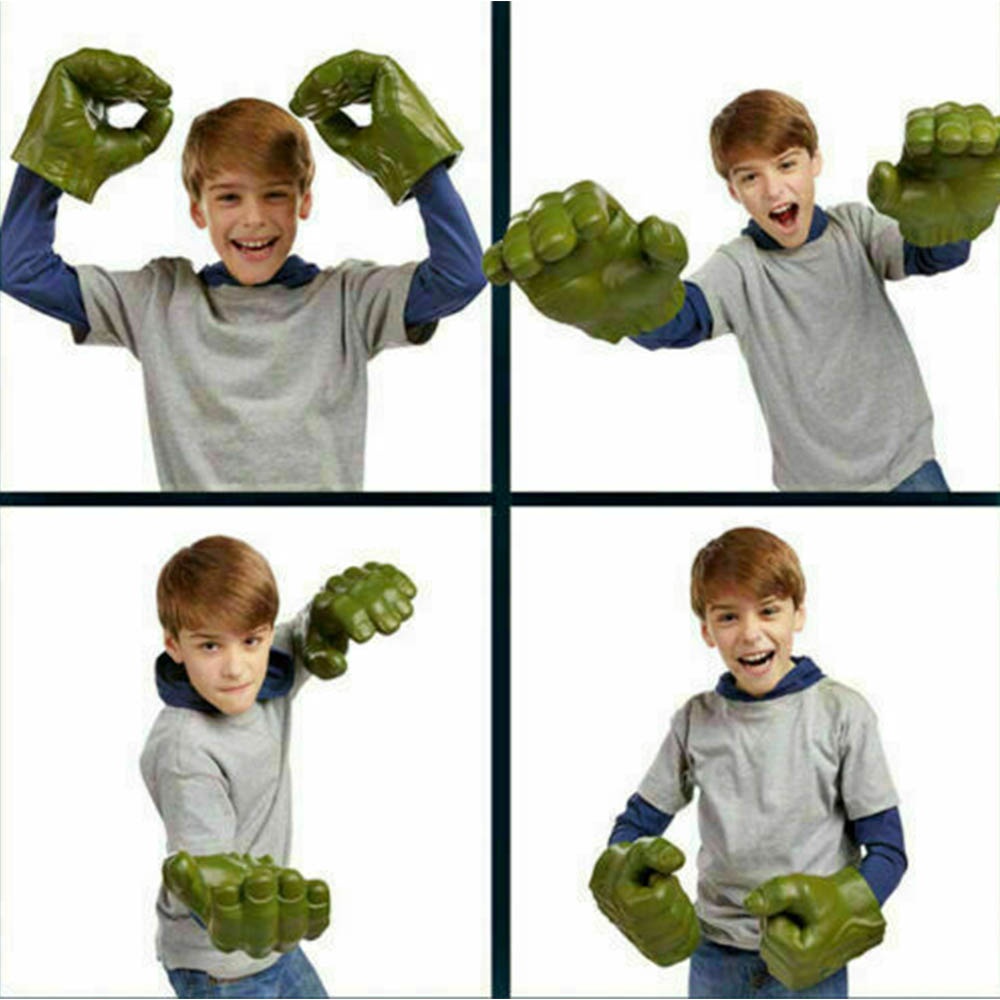 Hulk Smash Hands Avengers Cosplay Soft Toy Doll Gloves One Pair Party ...