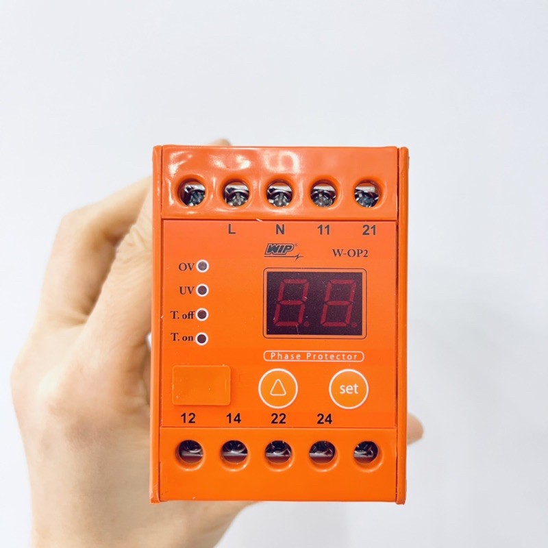 Digital Phase Protector WIP W-OP2 เฟสโปรเทคชั่น อุปกรณ์ป้องกันไฟตก ไฟ ...