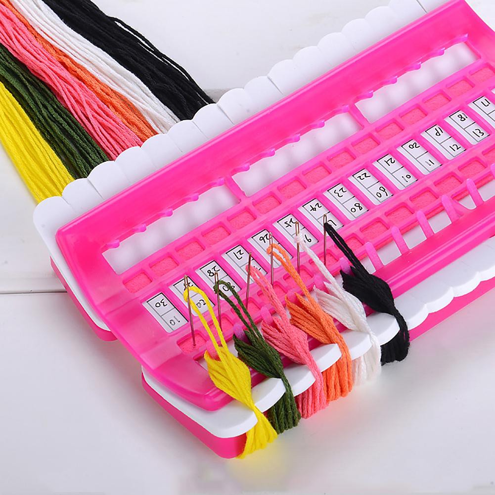 30 Holes Cross Stitch Needles Holder DIY Embroidery Floss Thread ...