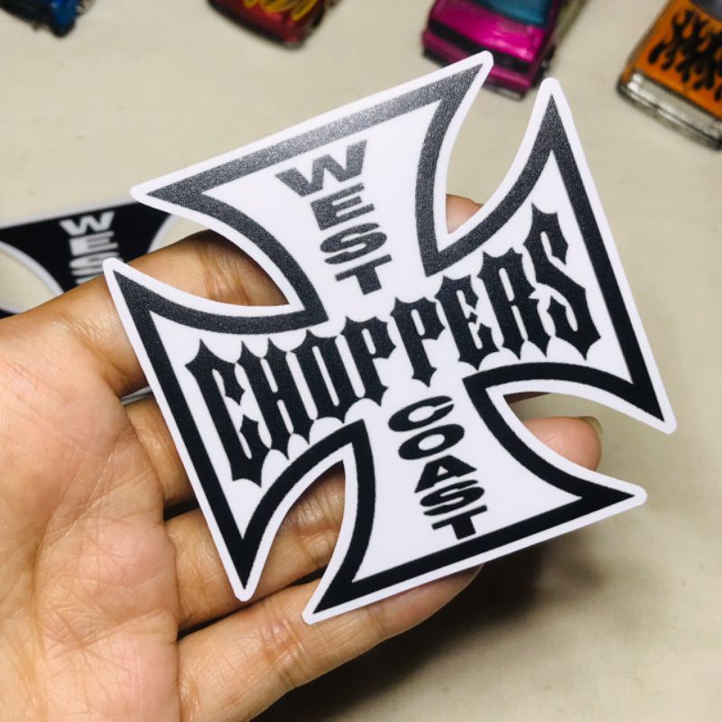 Stickers West Coast chopperสติ๊กเกอร์ตกแต่งรถ.ทั่วไป.เคลือบด้านกันน้ำ ...