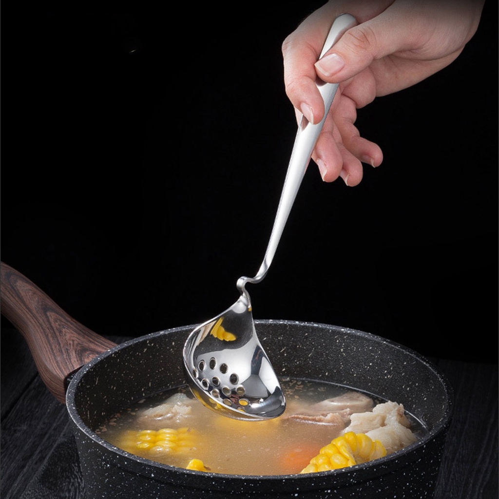 REBUY Multifunction Serving Spoon Fondue Tableware Soup Ladle Long ...