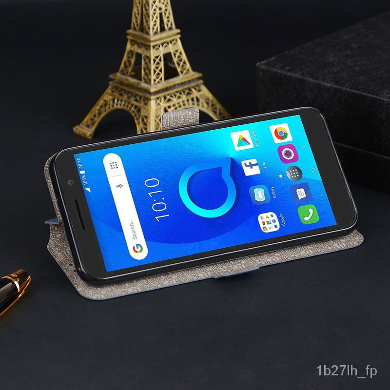 เคสโทรศัพท์Alcatel 1โทรศัพท์หนังกรณี clamshell Alcatel1ชุดโทรศัพท์ ...