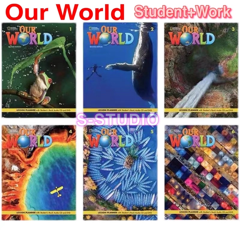 Our World Second Edition Student book+Work book การเรียนการอ่านภาษา ...