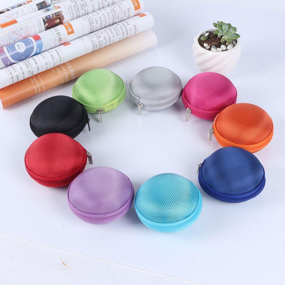 JEREMY1 Mini Zipper Hard Headphone Case Storage Box Earphone Protective ...