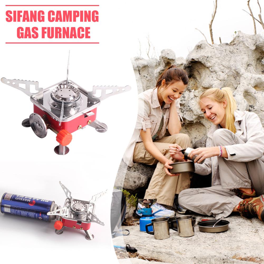 ☜Stainless Steel Portable Square Cooking Stove Outdoor Camping ...