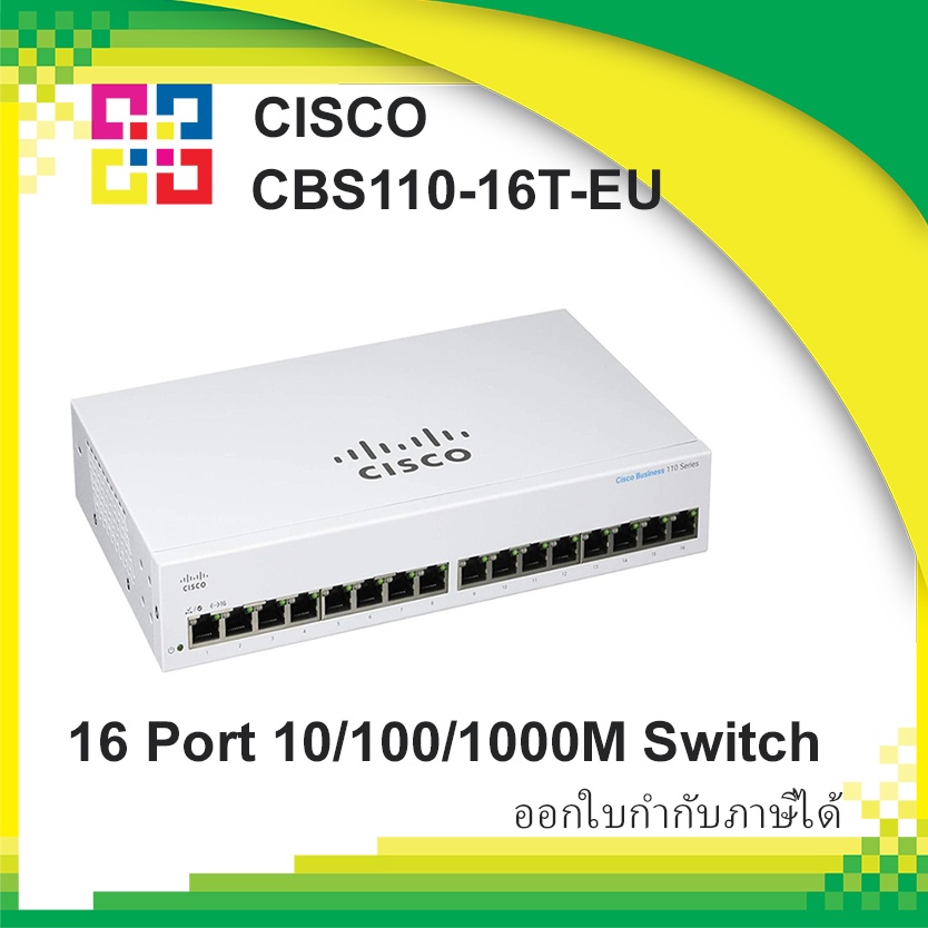 CISCO CBS110-16T-EU 16 Port Gigabit Ethernet Switch Hub un-managed ... CISCO CBS110-16T-EU 16 Port Gigabit Ethernet Switch Hub un-managed ...