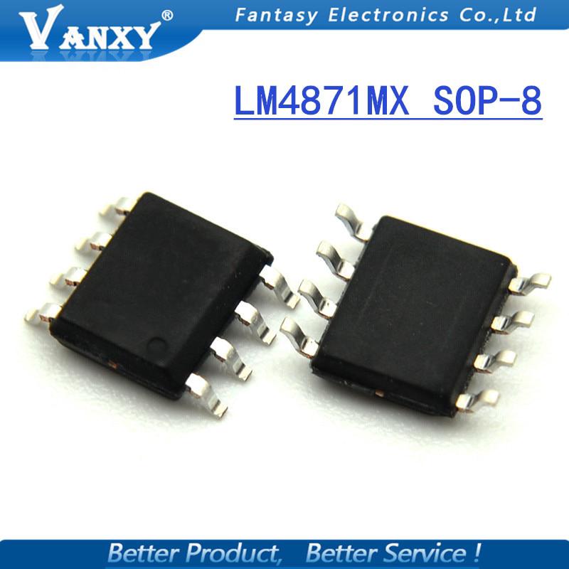10PCS LM4871MX SOP8 LM4871 SOP 4871 SOP-8 3W Audio Power Amplifier with ...