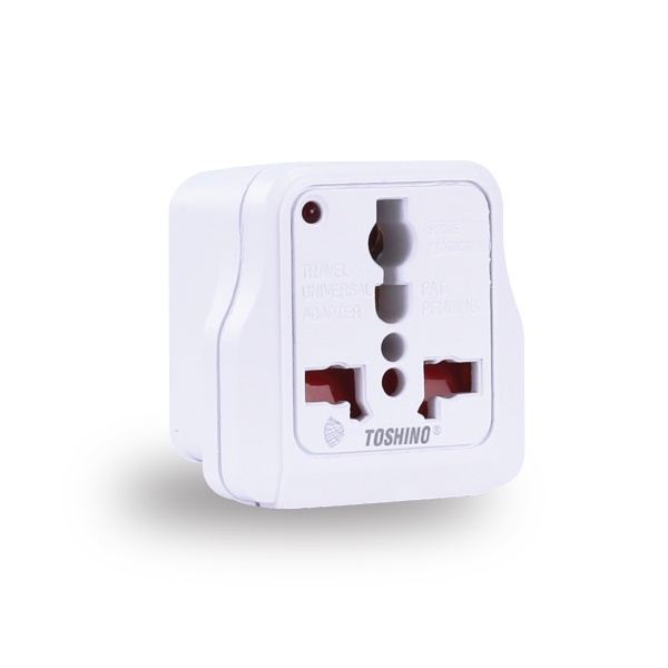 Toshino ปลั๊กแปลงขาแบน มี Surge รุ่น DD-P2S 3 ชิ้น - toshinoshop - ThaiPick