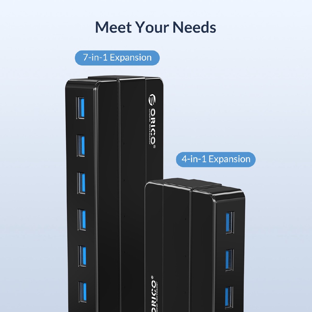 ORICO 47 Port USB 3.0 HUB with 12V Power Adapter USB Splitter OTG ...