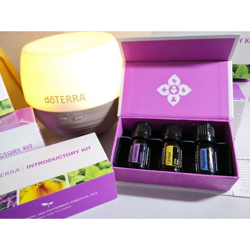 น้ำมันหอมระเหยสกัดบริสุทธิ์ Doterra Essential oils (Introductory kit ...