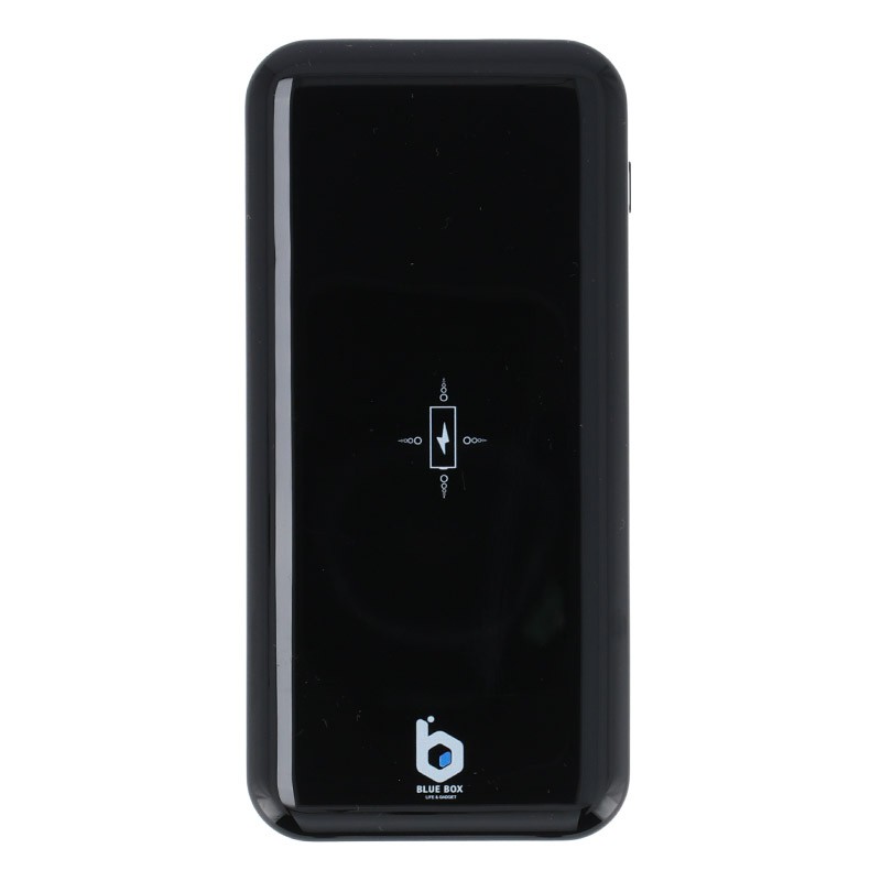 Blue Box Power Bank 10000 mAh 2 x USB-A Wireless P2 Black แบตสำรอง by ...