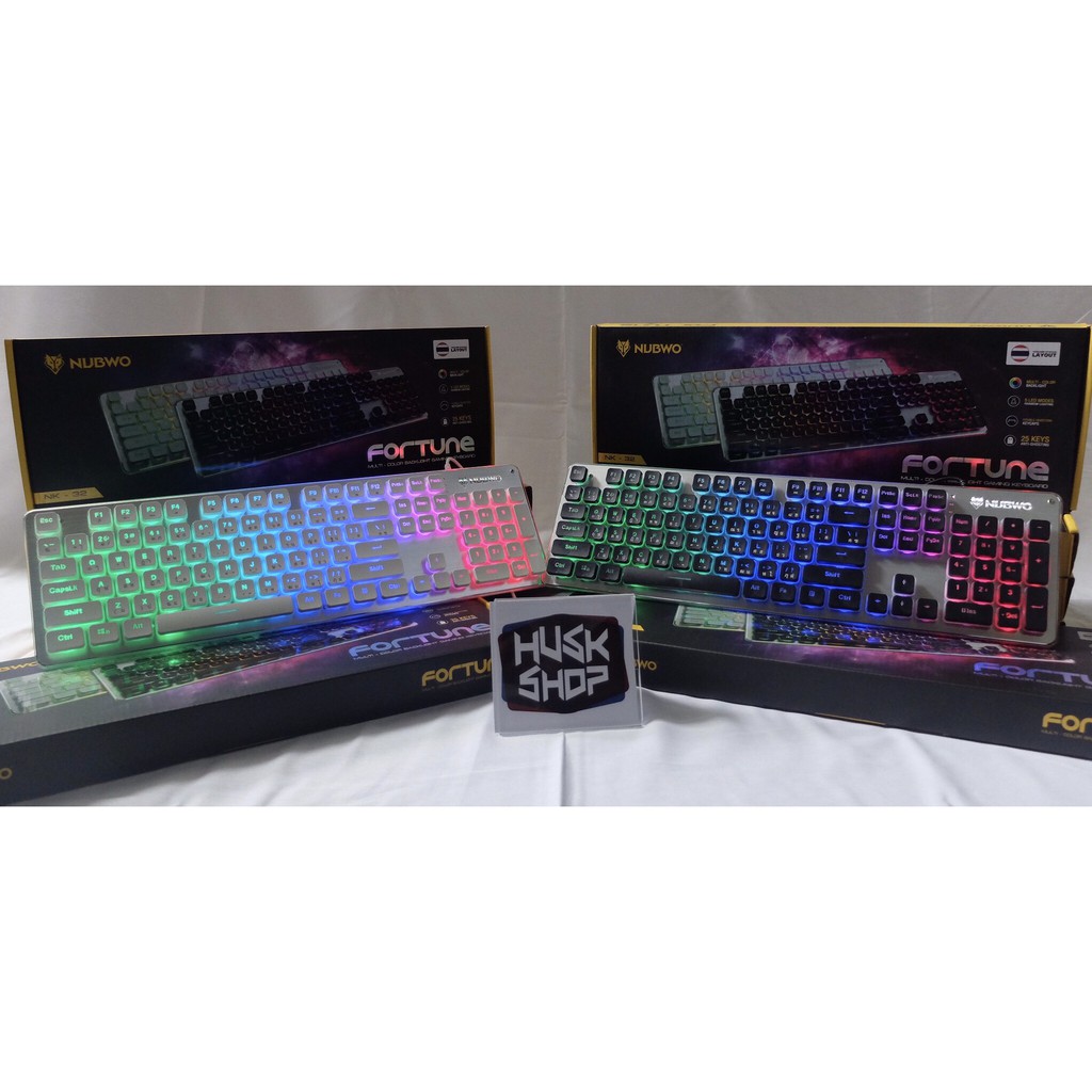 xooke Nubwo Gaming Keyboard Fortune NK-32 คีบอร์ดเกมมิ่ง ไฟรุ้ง7สี (คีบอร์ดภาษาไทย) ประกันศูนย์ ...
