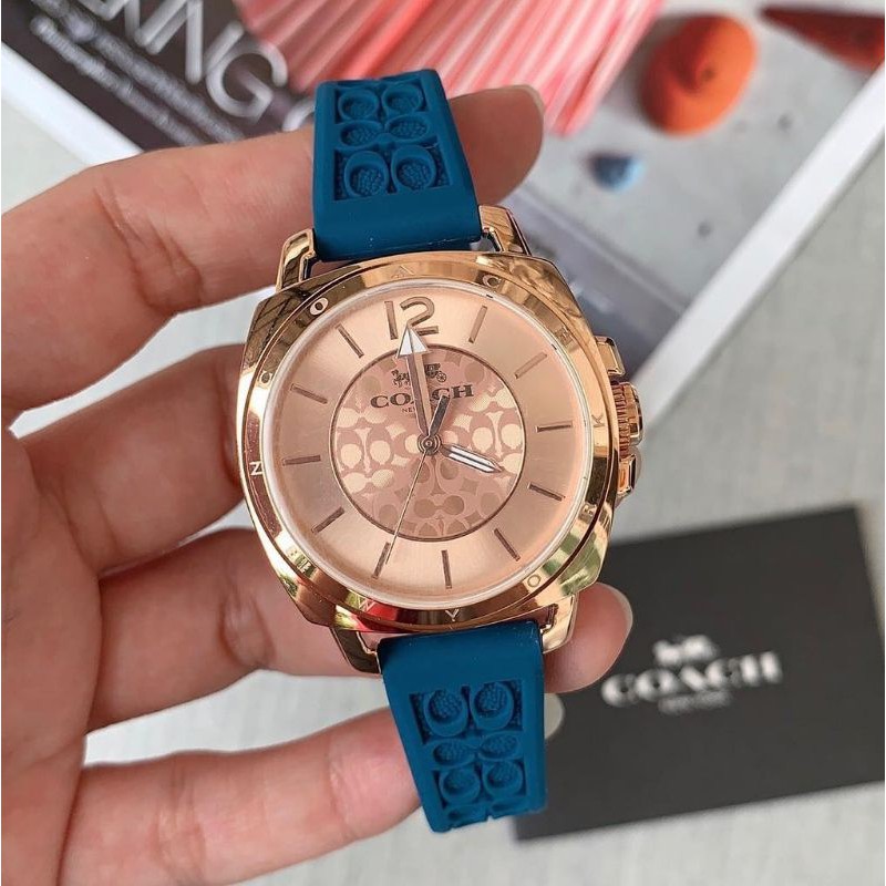 ★ ส่งฟรี พร้อมส่ง COACH WATCH สายซิลิโคน ★ New ของแท้100% - 24all ...