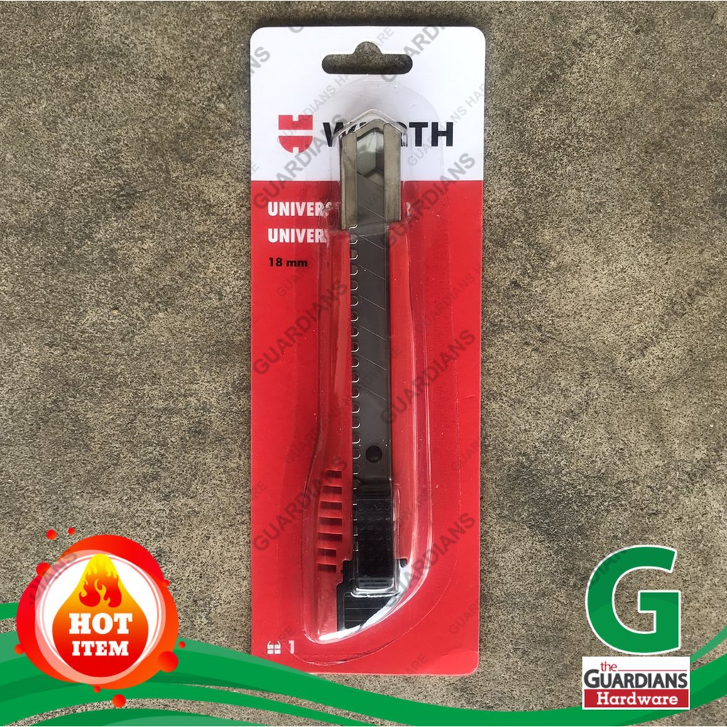 มีดคัตเตอร์ใหญ่อย่างดี คัดเตอร์ WURTH (เยอรมัน ของแท้) หน้ากว้าง 18mm ...