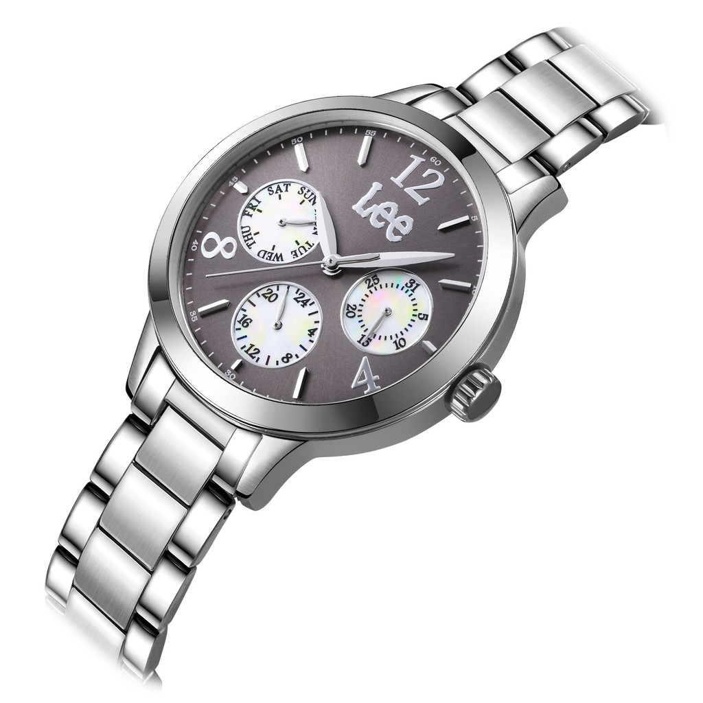 Lee นาฬิกาข้อมือ Metropolitan LEF-F16DSDS-1S แบรนด์แท้ USA สายสแตนเลสสี ...