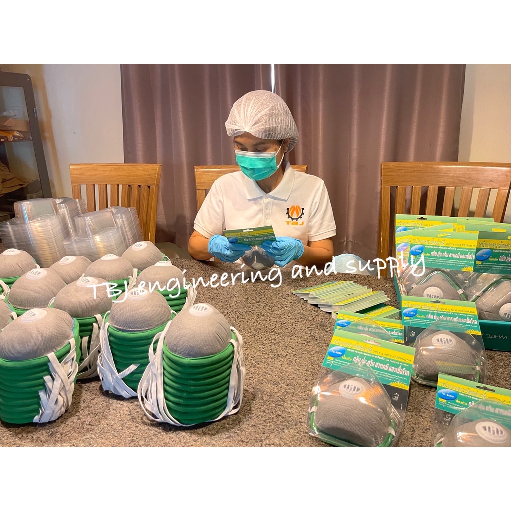 หน้ากากแบบมีคาร์บอน 1 วาล์ว TG-40SV - tbj.safety_tools - ThaiPick