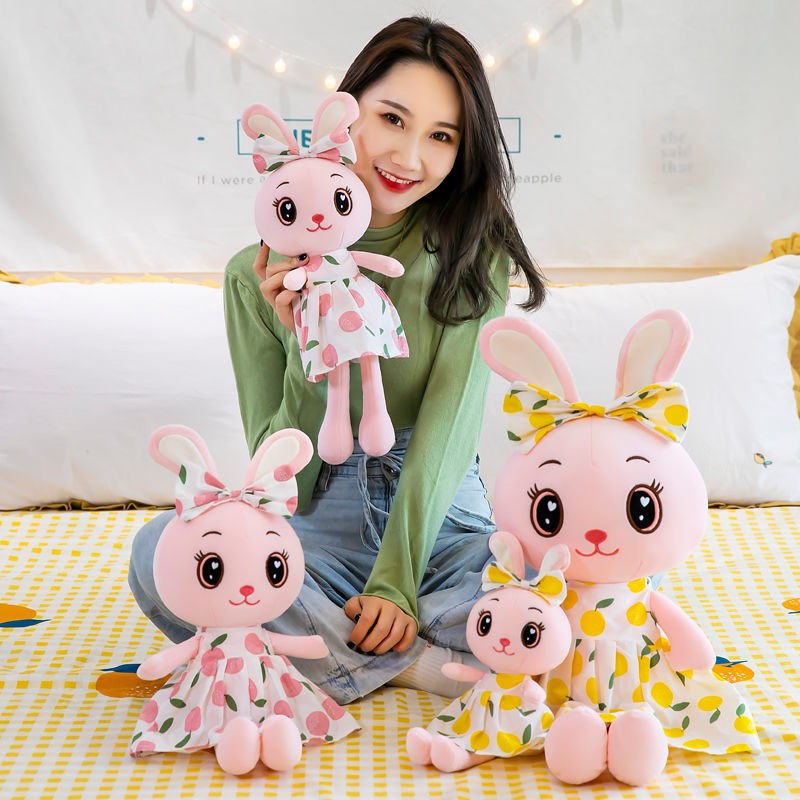 Plush Toy Rabbit Cute Bed Girl Princess Cute Queen Little Bunny Doll ...