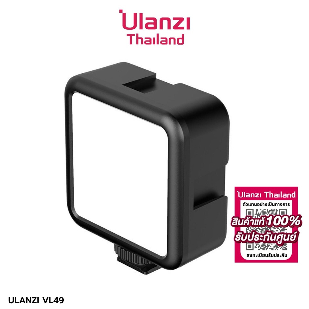 Ulanzi VL49 Mini LED Video Light ไฟติดหัวกล้อง เปิดใช้งานได้นาน 120 ...
