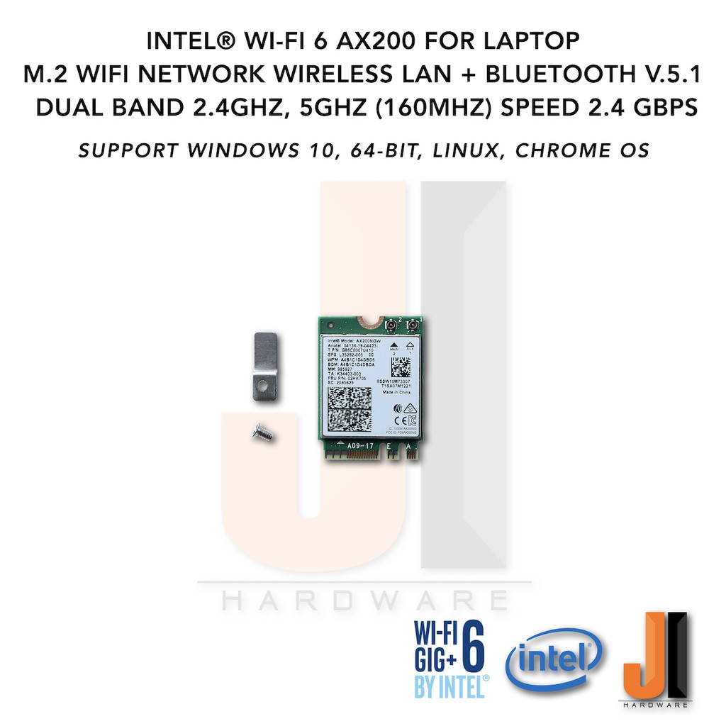 Intel® Wi-Fi 6 AX200 card for laptop m.2 wifi network wireless lan (ของ ...
