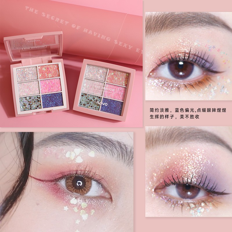 NOVO5311 dazzling candy eyeshadow palette, glitter, glitter, mashed ...