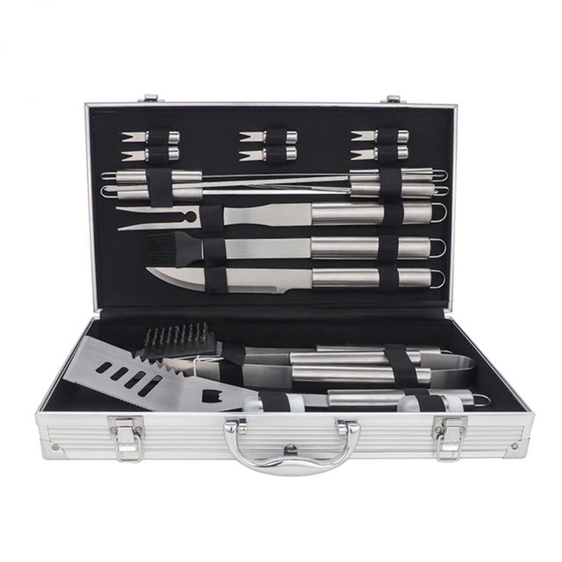 19PCS BBQ Grilling Tools Set - Heavy Duty Stainless Steel Grilling ...