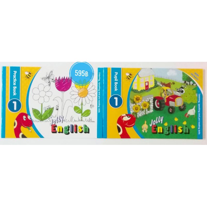 Jolly English 1 (practice+pupil book) Jolly phonics | Shopee Thailand