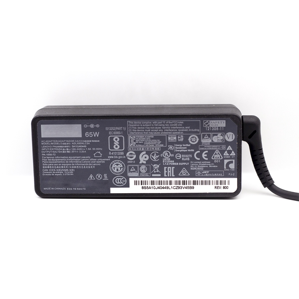 20V 3.25A 65W 4.0x1.7mm ADLX65NLC3A AC Adapter For Lenovo Thinkpad ...