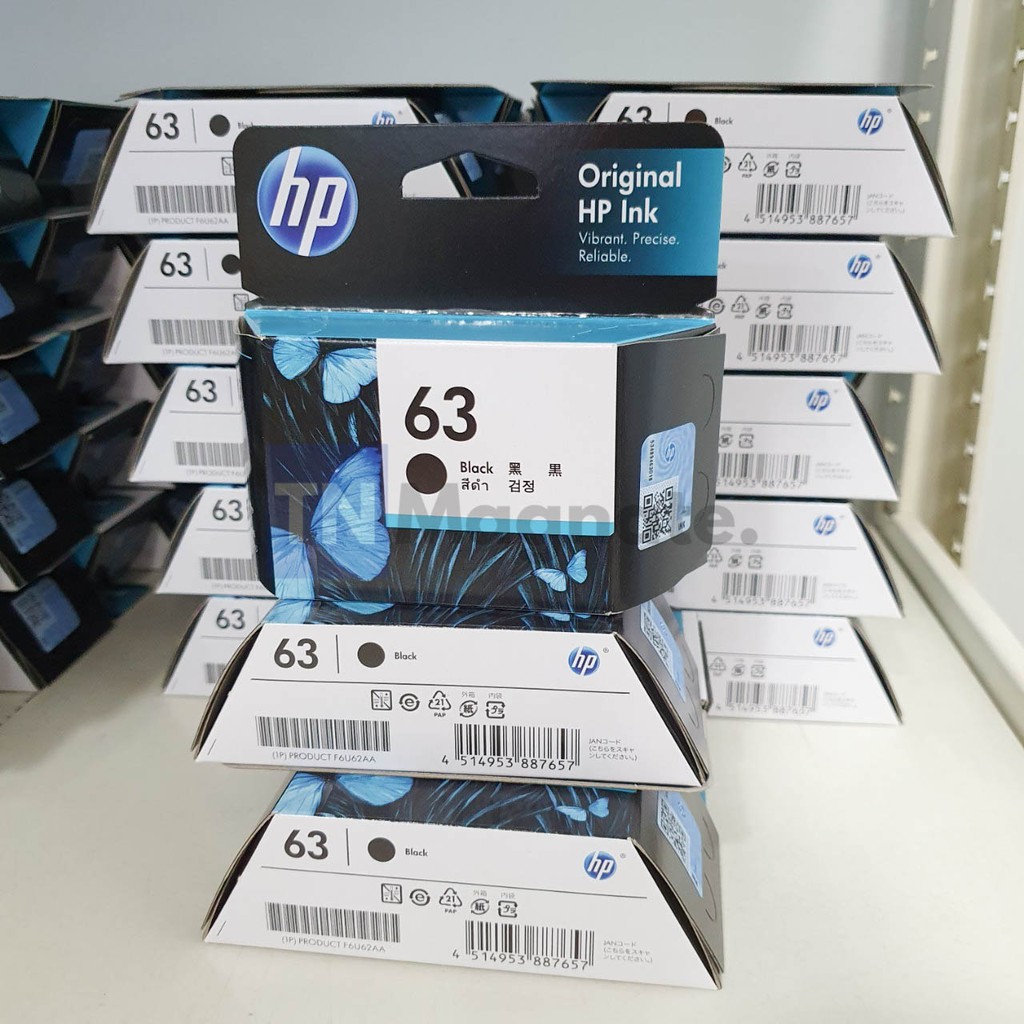 [หมึกพิมพ์อิงค์เจ็ท] HP 63 Black Original Ink Cartridge [F6U62AA] (สีดำ ...