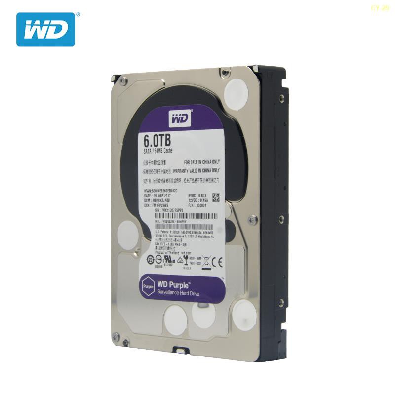 WDWestern Digital WD60EJRX WD60PURX 6TB ของแท้ ฮาร์ดไดรฟ์จอภาพ 6T ...