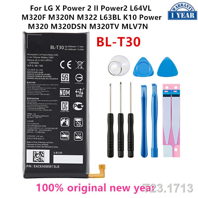 Original BL-T30 4500mAh แบตเตอรี่สำหรับ LG X Power 2 II Power2 L64VL ...