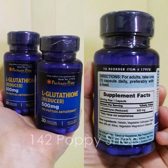 Puritan’s Pride L-Glutathione 500 mg 30 Capsules - puppy142 - ThaiPick