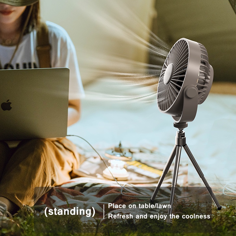 Portable Remote Control Floor Air Cooler Mini Ceiling Fan 360 Rotation ...