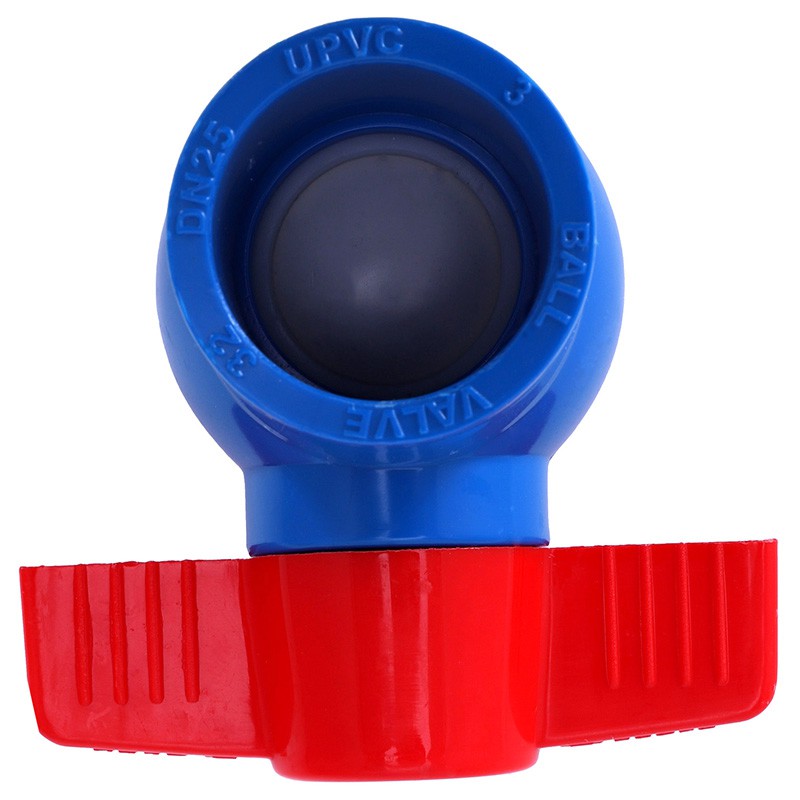 Slip Full Port Red Handle Lever U-PVC Ball Valve Blue - sugarp.th ...