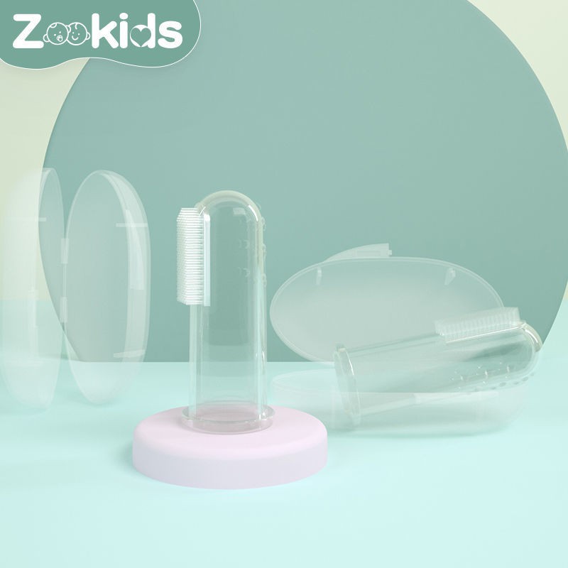 [ความร้อน] Baby brushing infant Silicone Finger Cots Toothbrush Soft ...