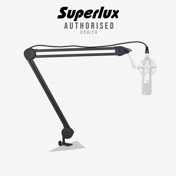 Superlux HM58B ขายึดไมโครโฟน แบบติดทั้งที่โต๊ะ - audiocity.th - ThaiPick