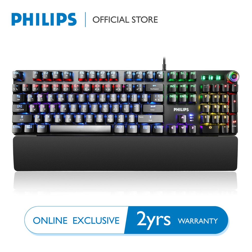 Philips SPK8605 Gaming Mecanical Keyboard & Philips SPK9403B RGB Gaming ...