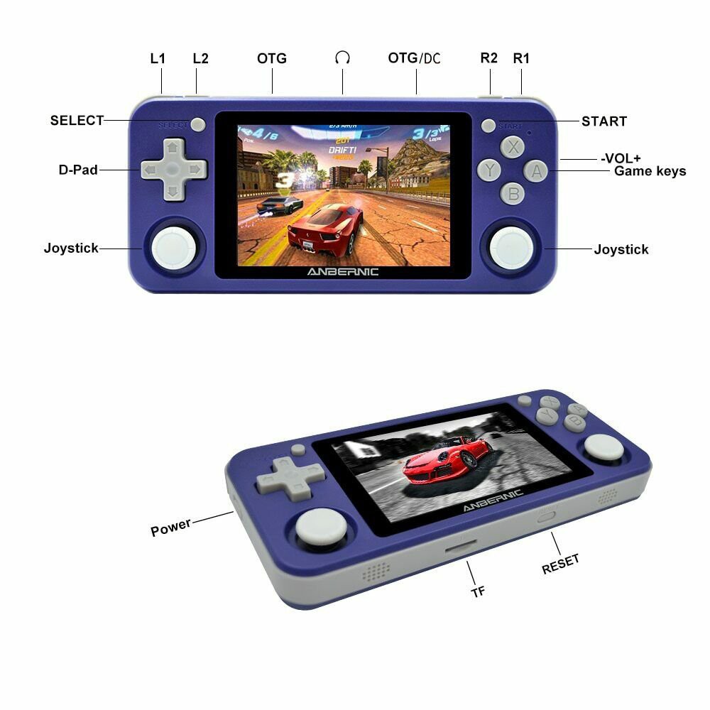 Uq6g Anbernic Rg351p Handheld Game Console Retro Game Player Built In