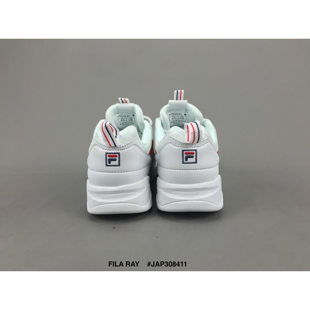 FILA เรย์ Netherfield รองเท้าหนังผ้าเย็บรองเท้าผ้าใบวัสดุ ...