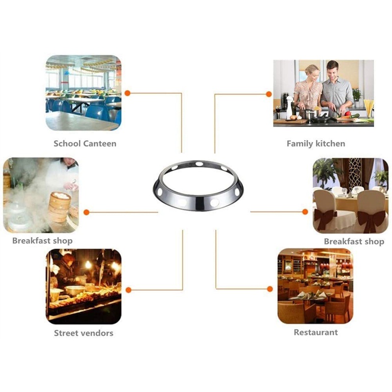 Universal Wok Pan Support Rack Stand Wok Ring Round Bottom Wok Rack ...