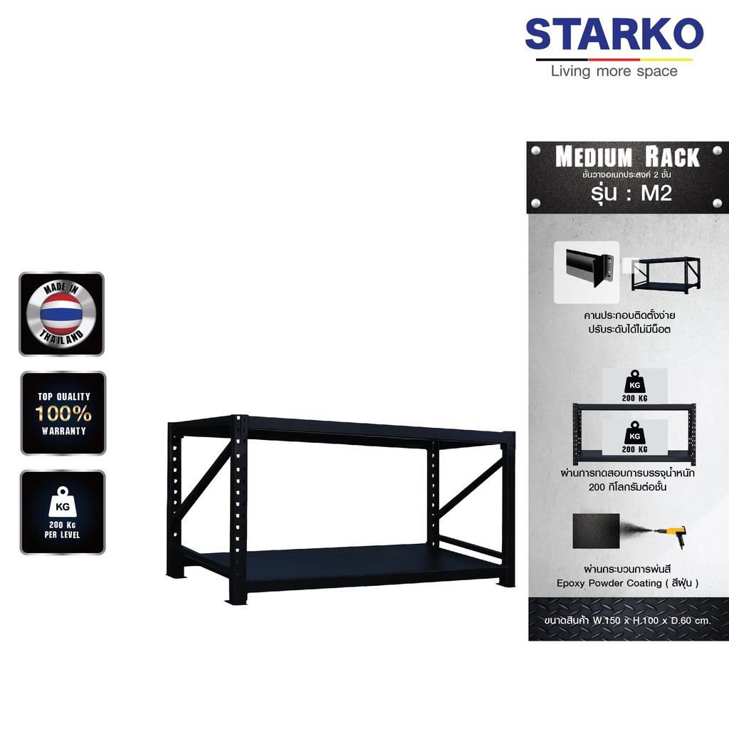 ชั้นวางของ STARKO mini Shelf รุ่น B5 ชั้นเหล็ก ประกอบง่าย ไม่ต้องง้อ ...