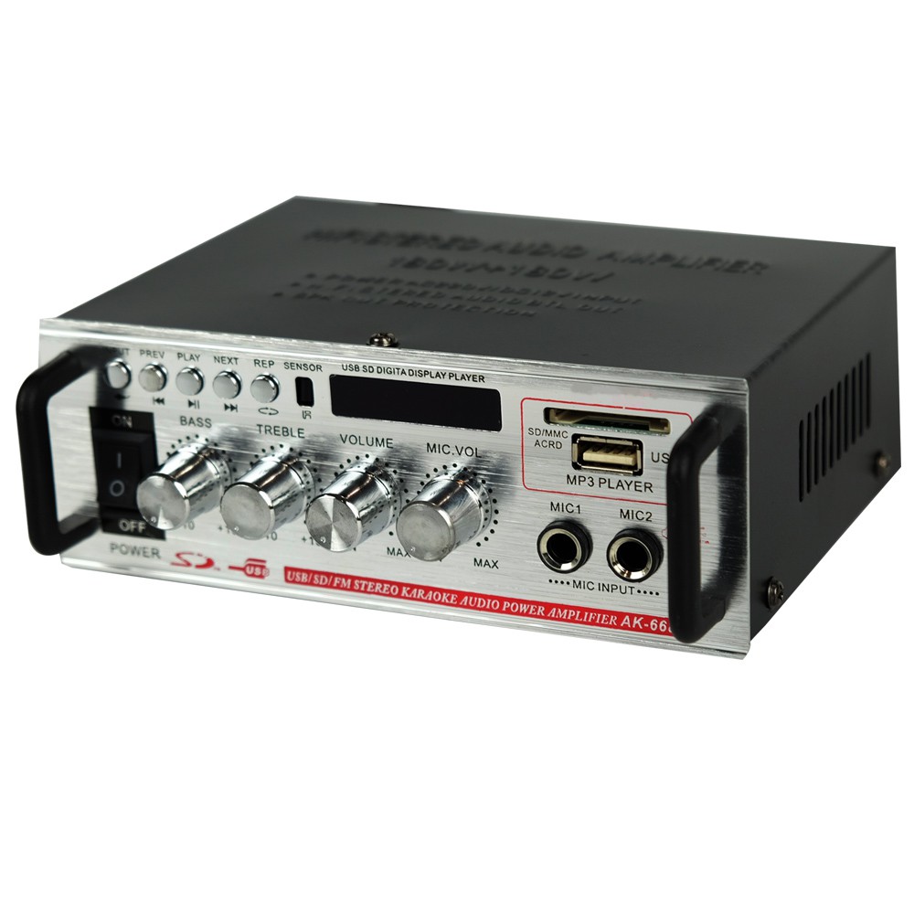 เครื่องขยายเสียง รุ่น AK668 รองรับ USB SDcard ไมโครโฟน - starsound48 ...