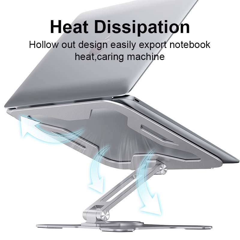 Portable Laptop Stand Aluminium Foldable Adjustable Notebook Support ...